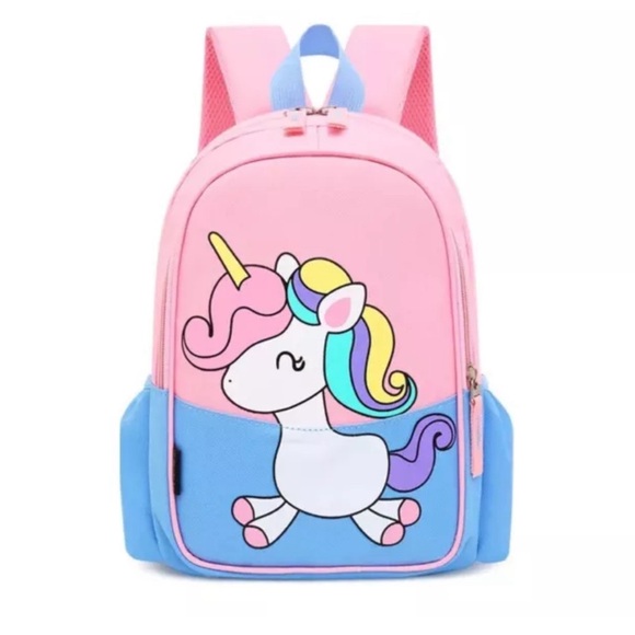 unicorn | Accessories | Nwt Backpack Girls Unicorn Light Blue Pink ...